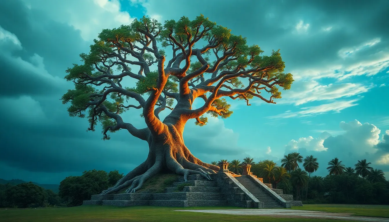 The Role of the Sacred Tree in Mayan Creation Stories - Mayan Mythology