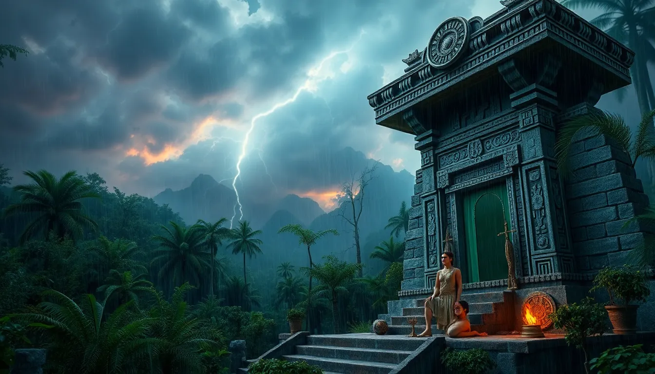 The Storm Bringers: Mayan Legends of Rain and Renewal - Mayan Mythology