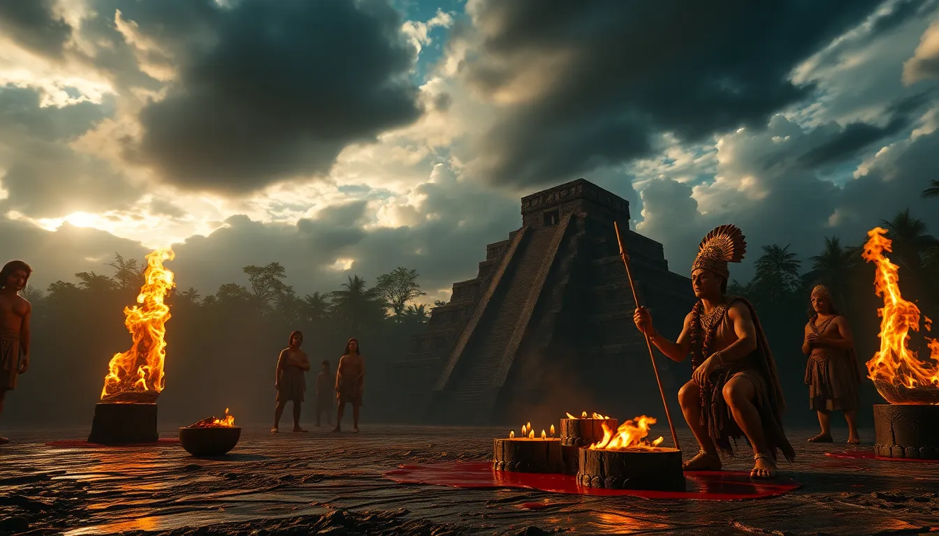 Mayan Sacrifices: The Ritualistic Use of Blood in Worship - Mayan Mythology